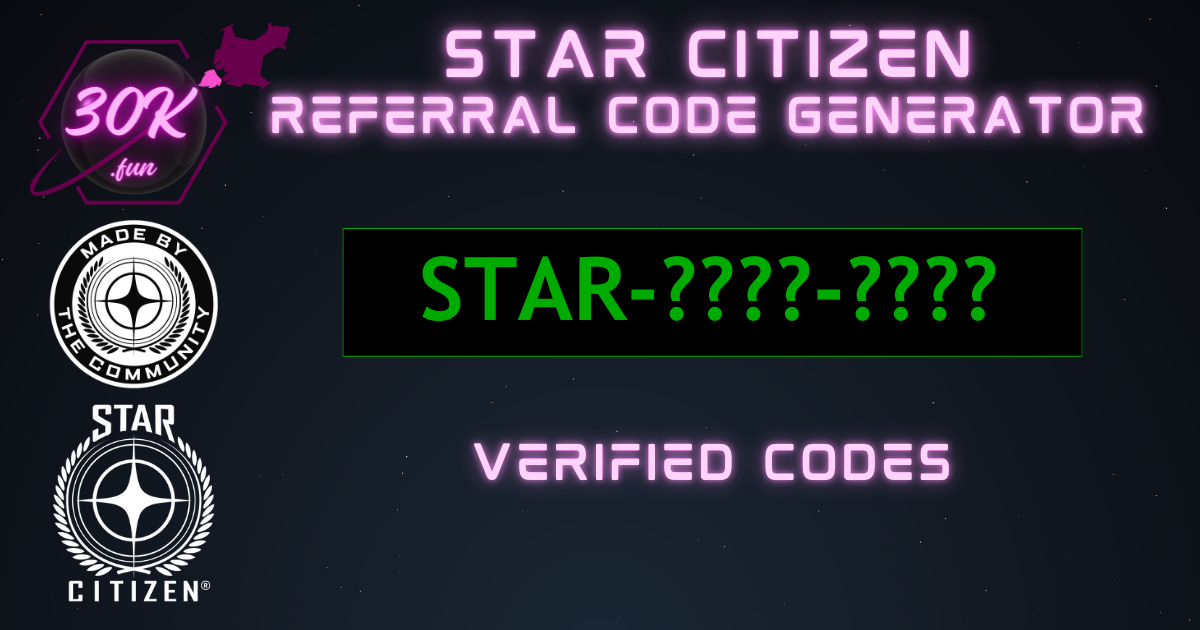 Star Citizen Referral Code Generator